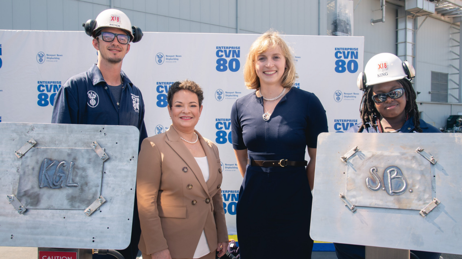 HII Ceremoniously Lays Keel Of Enterprise (CVN 80) Aircraft Carrier - HII