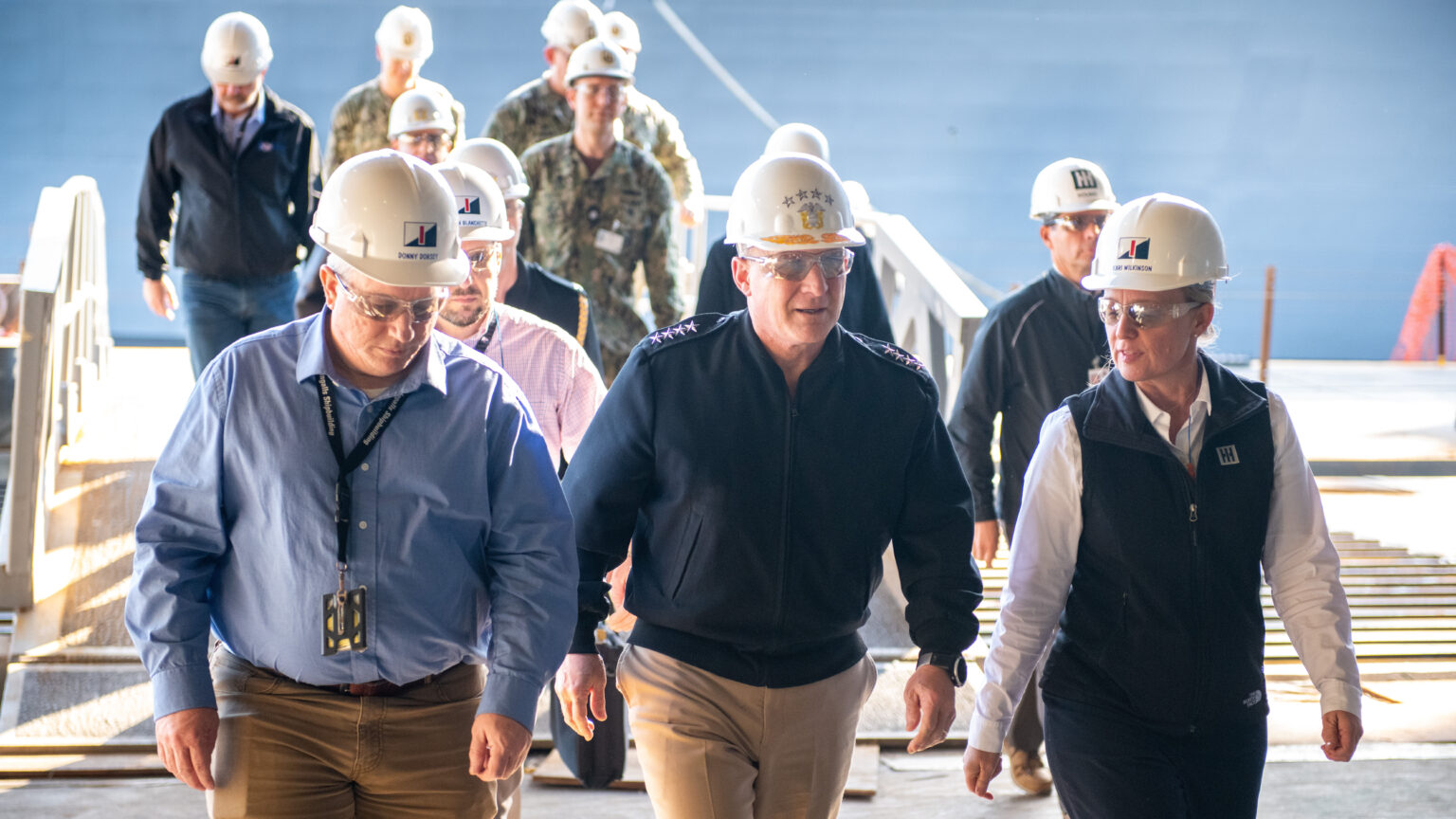 HII Hosts Chief of Naval Operations Adm. Michael Gilday at Ingalls ...